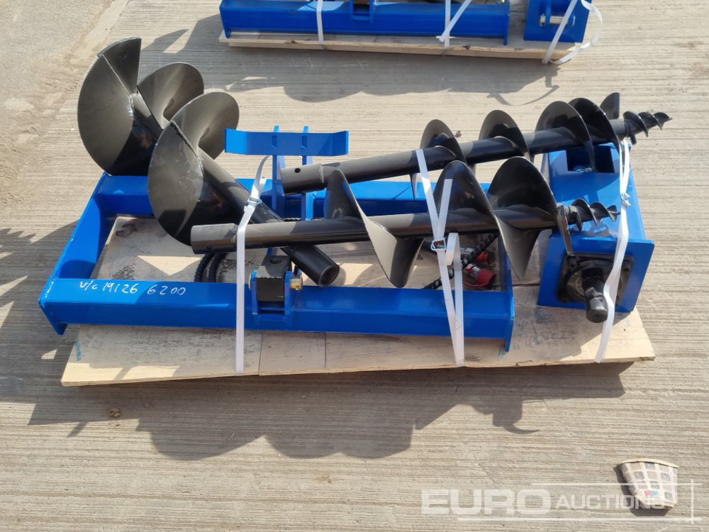 Unused 2024 GIYI Auger to suit Skidsteer Loader, 8" Auger, 12" Auger ...