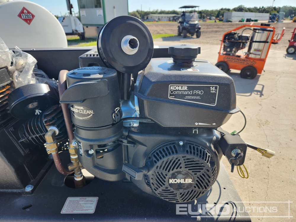 Iron Horse 14 Hp Kohler Engine, 30 Gal Truck Mount Air Compressor c/w V ...